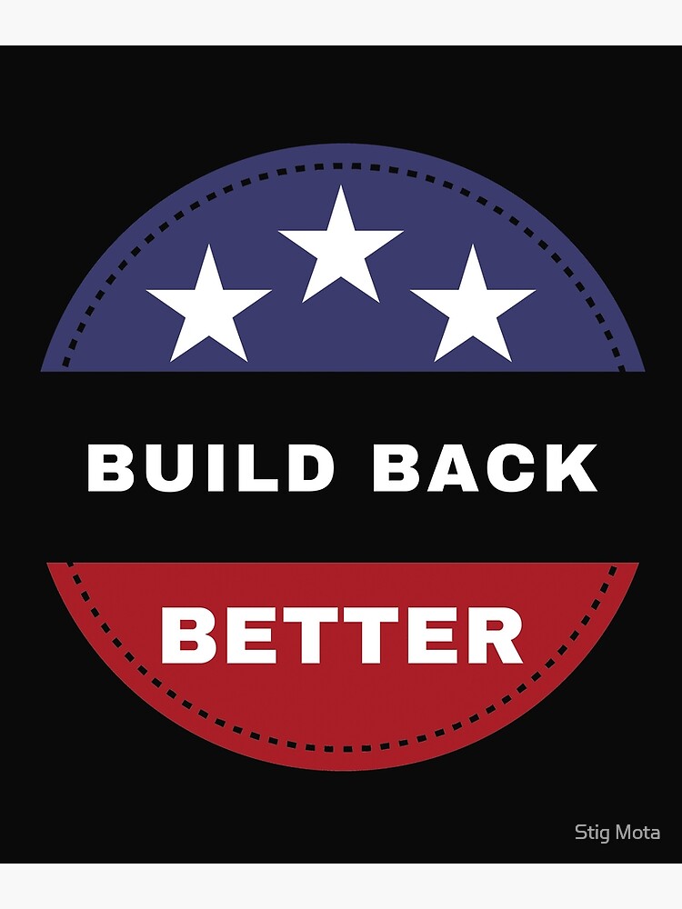 "Build Back Better Biden Wins 2020 Election Inauguration" Poster for ...