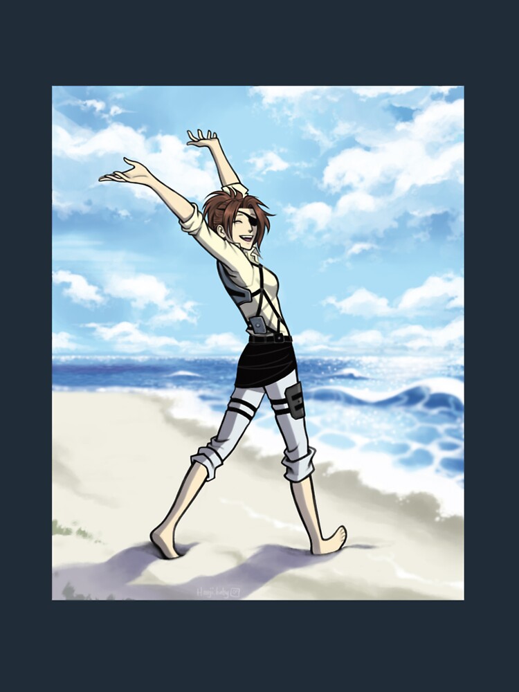 "Hanji Zoe at the Beach" T-shirt for Sale by Ariaxe | Redbubble | aot t-shirts - attack on titan ...