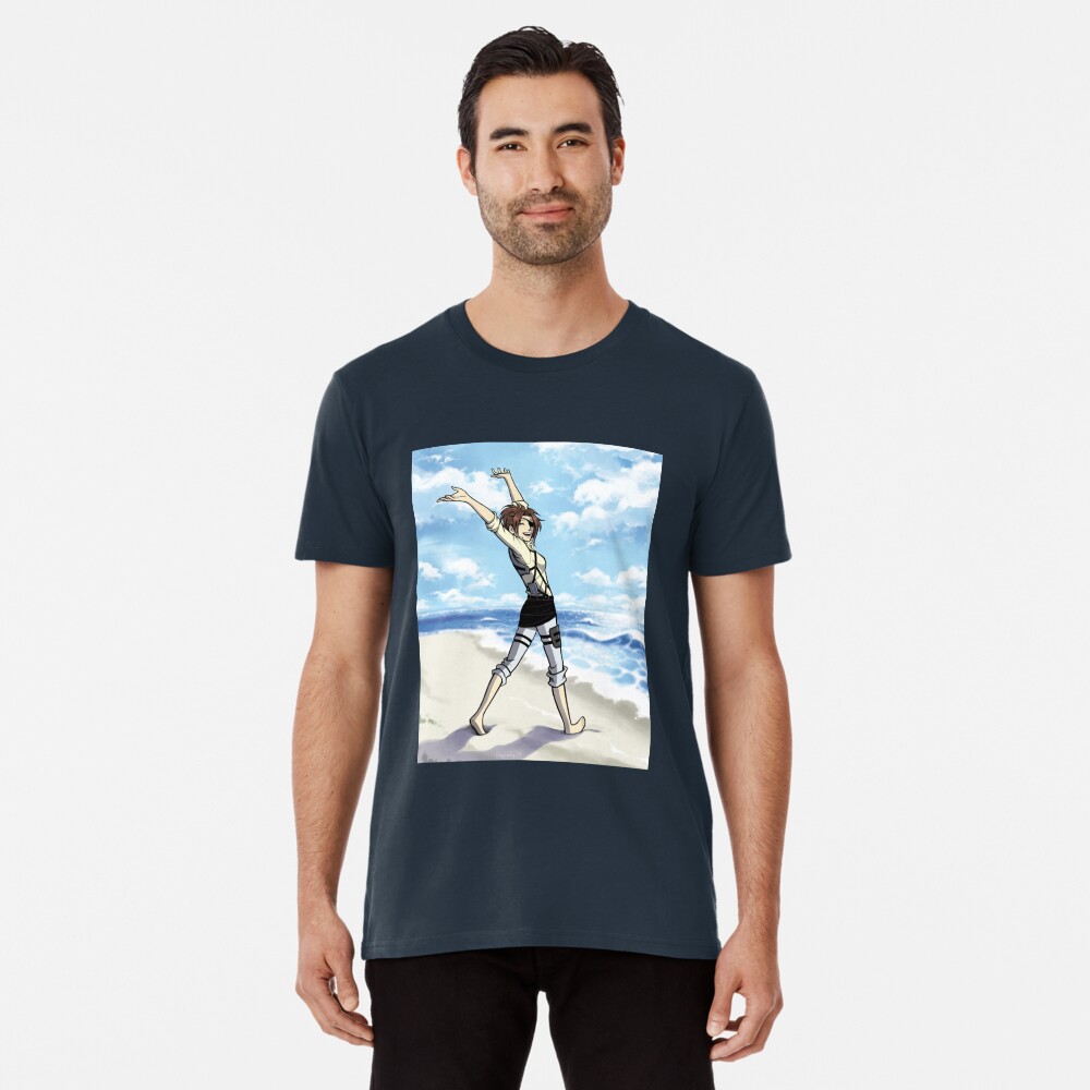 "Hanji Zoe at the Beach" T-shirt for Sale by Ariaxe | Redbubble | aot t-shirts - attack on titan ...