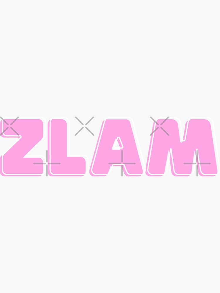 "zlam" Sticker by danielleblack04 | Redbubble