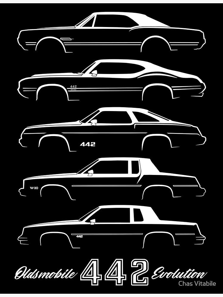 "Oldsmobile 442 Evolution" Sticker for Sale by chasvit088 | Redbubble