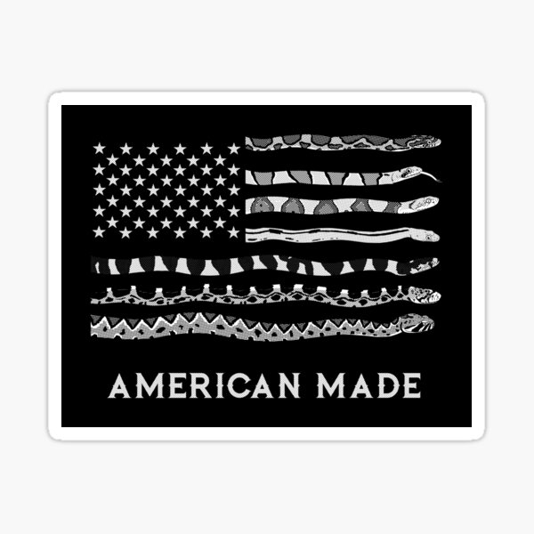 "American Made" Sticker for Sale by drawntoscales | Redbubble