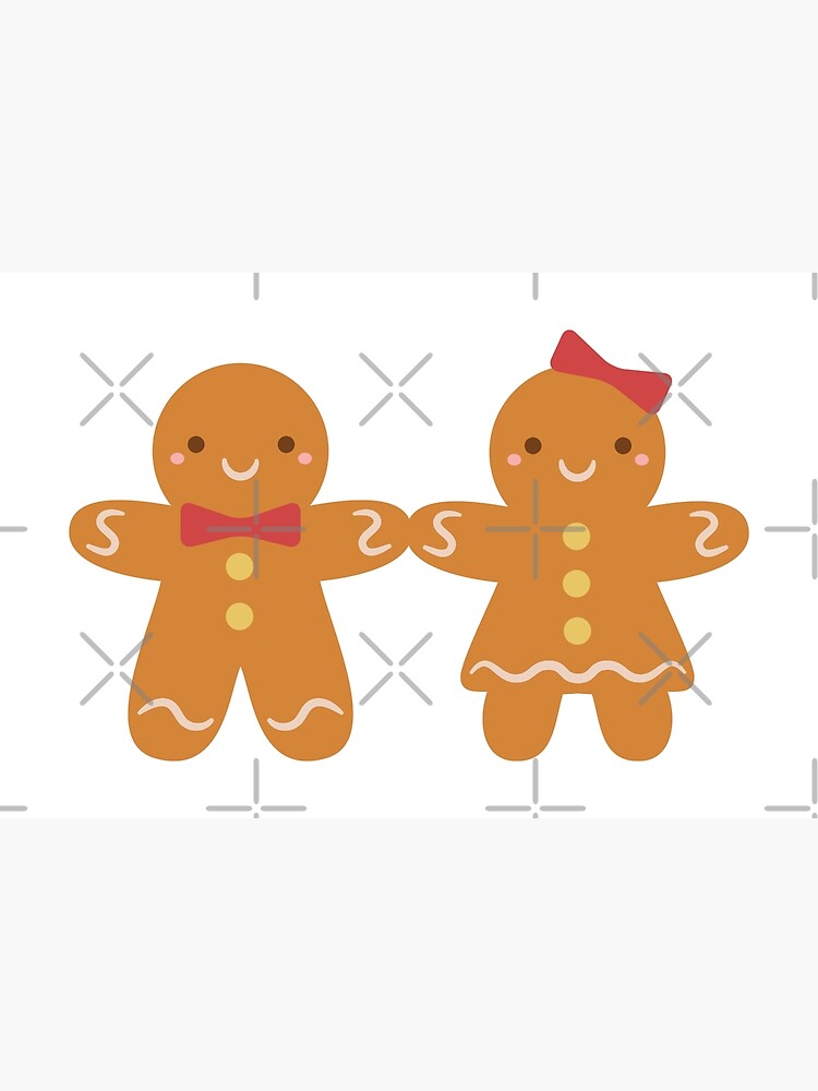 "Cute Gingerbread Man and Woman Couple" Poster by rustydoodle | Redbubble
