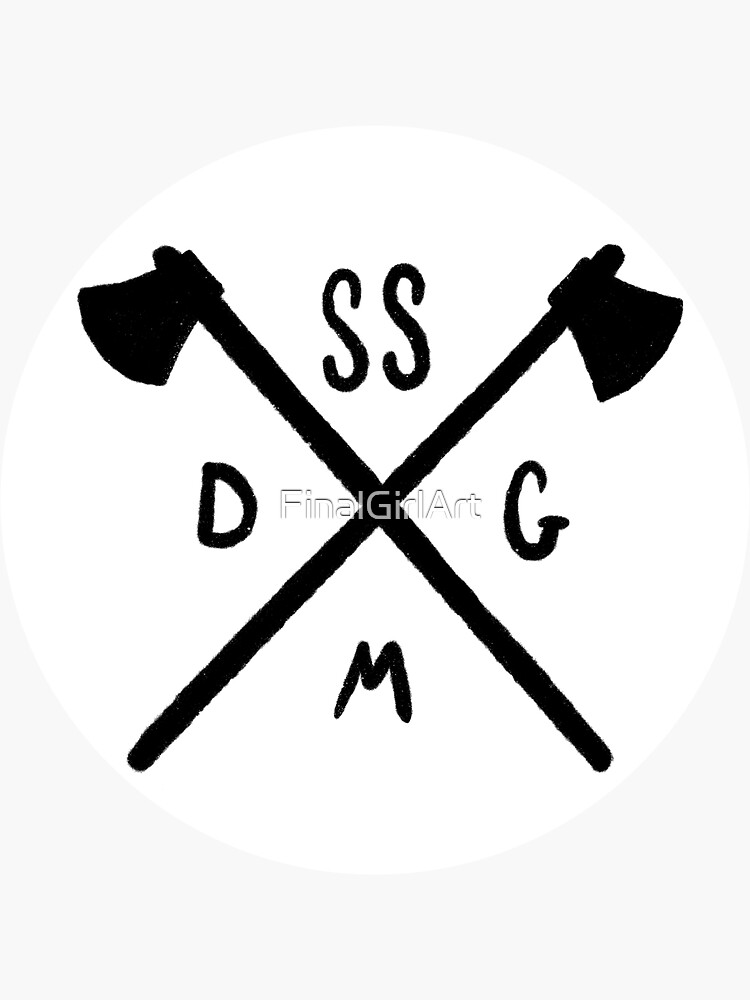 "SSDGM Logo" Sticker for Sale by BugHellerman | Redbubble