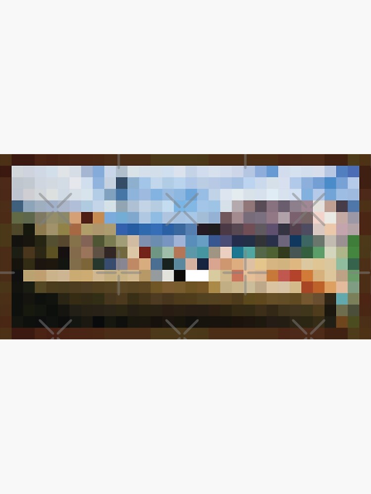 Minecraft Painting The Pool Premium Matte Vertical Poster Designed ...