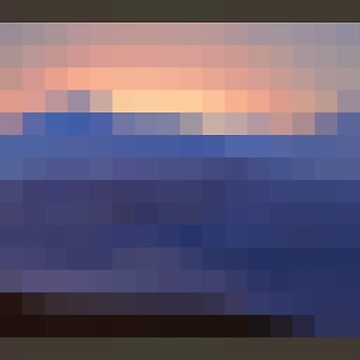 "Minecraft Painting Sunset" Poster for Sale by Saikishop | Redbubble