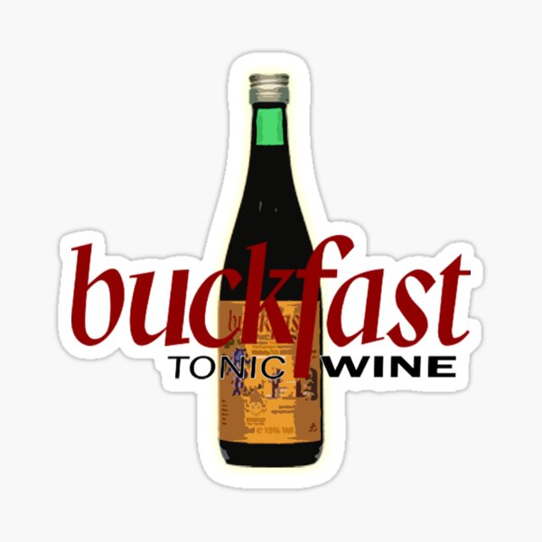 "buckfast tonic wine" Sticker by lucassabhs | Redbubble