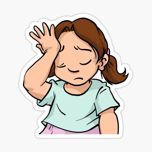 Sticker: Facepalm | Redbubble