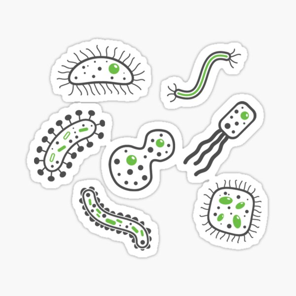 "Germs Are Everywhere" Sticker by BrinyTruthCo | Redbubble