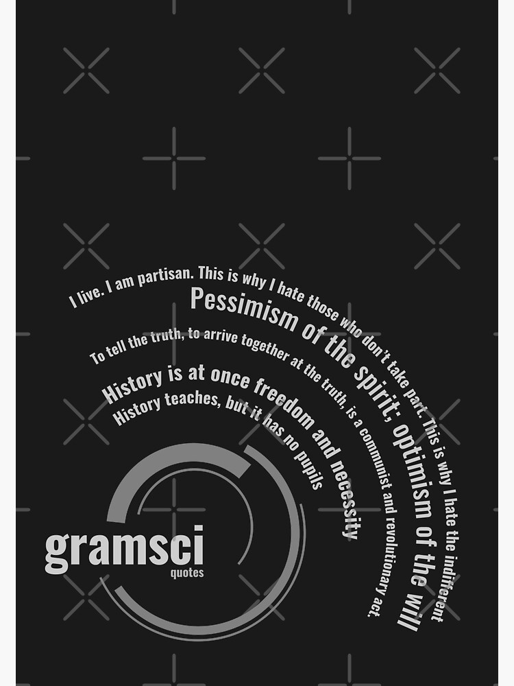 "Antonio Gramsci quotes typographic poster" Poster by CMYKStudio ...
