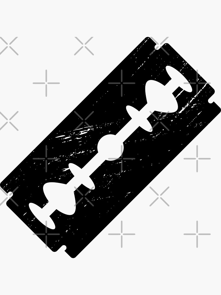 "Razor Blade" Sticker for Sale by tmsarts | Redbubble