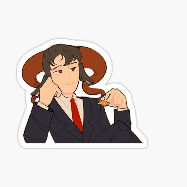 "Jschlatt chilling out " Sticker by suugarchino | Redbubble