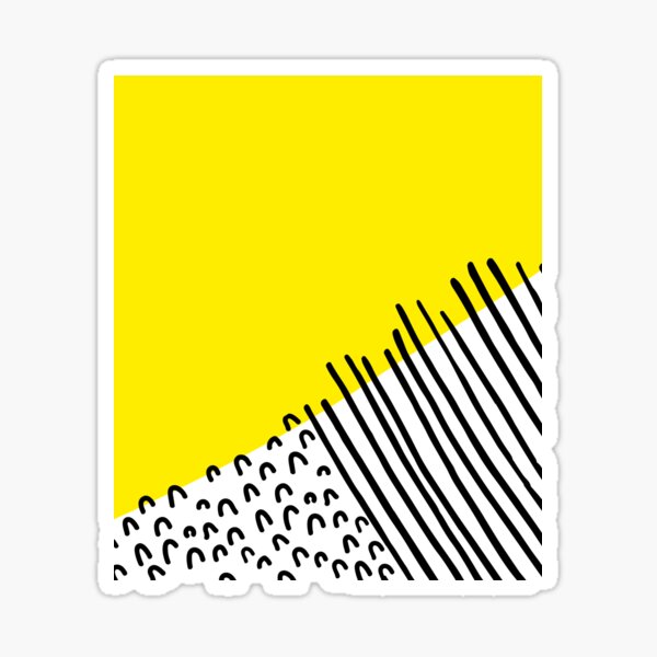 "Colorful Geometric Modern Abstract Design | Bright Yellow Background ...