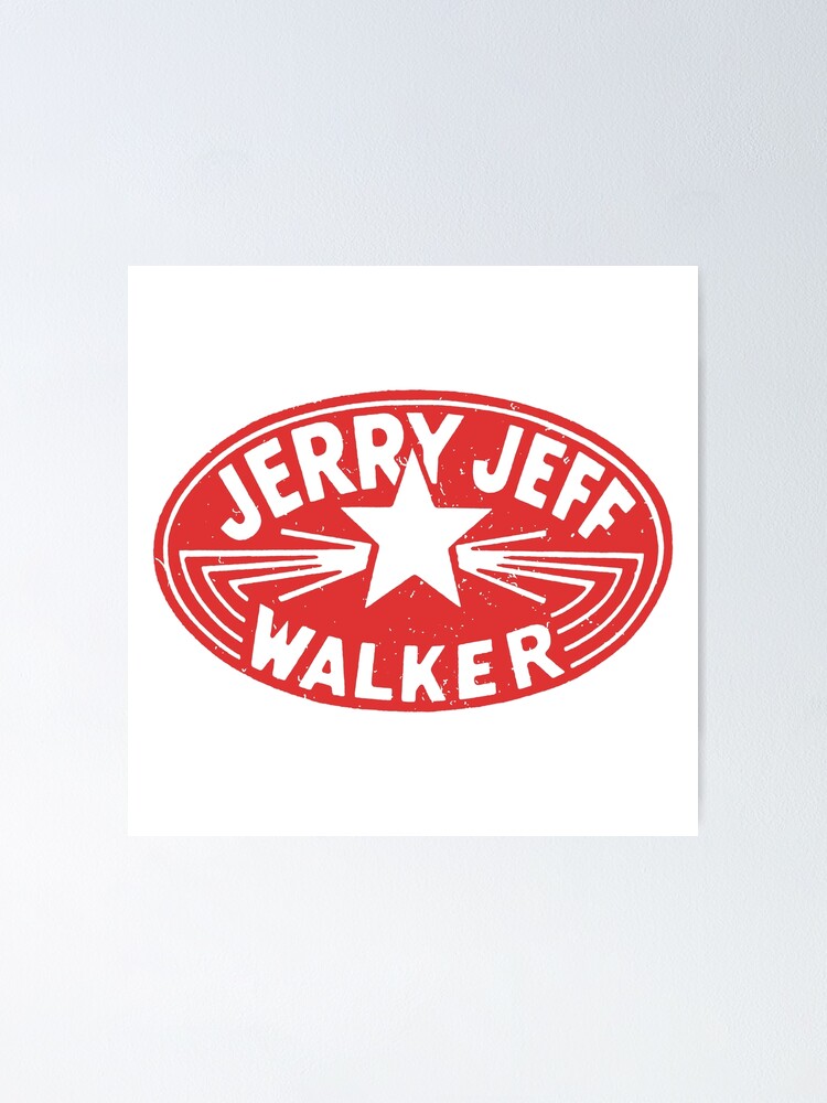 "Jerry Jeff Walker vintage logo" Poster for Sale by annashatova | Redbubble