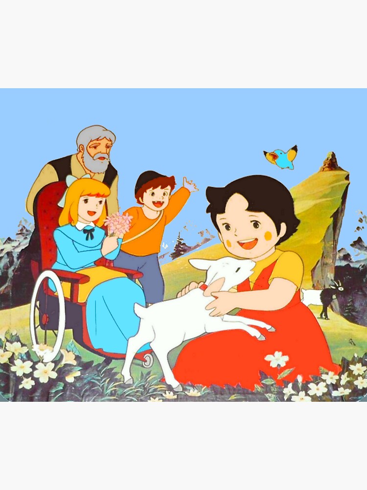 "Heidi finds the little goat ..." Sticker for Sale by Imagineagain ...