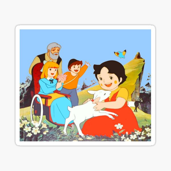 "Heidi finds the little goat ..." Sticker for Sale by Imagineagain ...