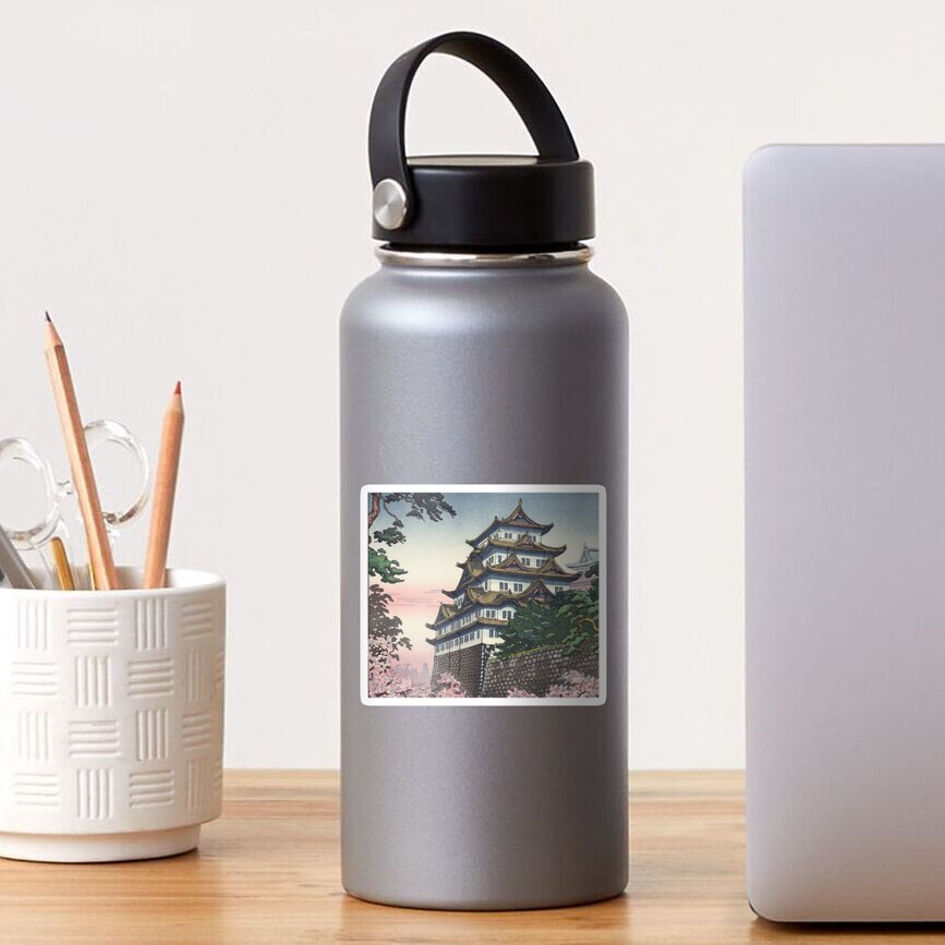 "Japanese Castle" Sticker by Ygdrzil | Redbubble