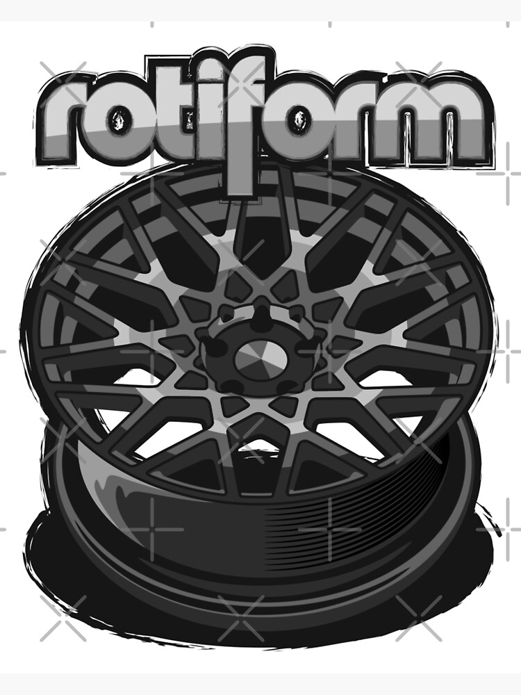 "Car Wheel Rotiform R110" Poster by idrdesign | Redbubble