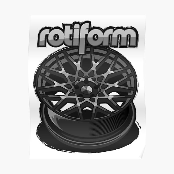 "Car Wheel Rotiform R110" Poster by idrdesign | Redbubble