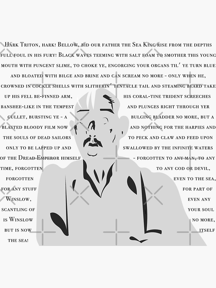 "Lighthouse Film Monologue Hark Minimalist" Sticker by eelsock | Redbubble