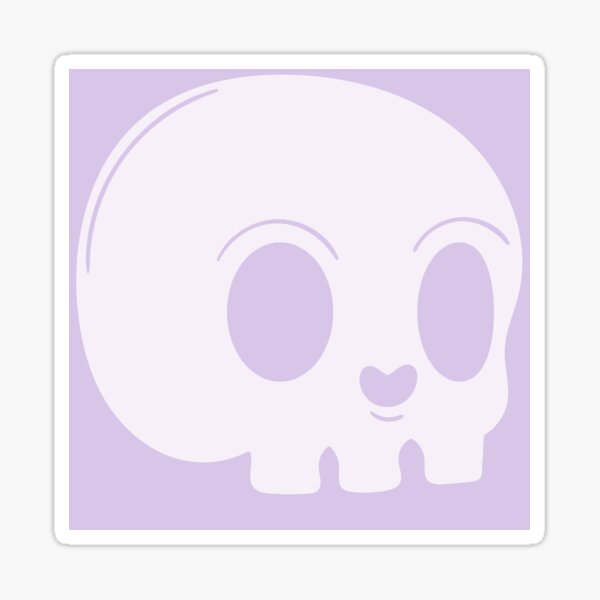 "cute skull !!" Sticker for Sale by star042001 | Redbubble