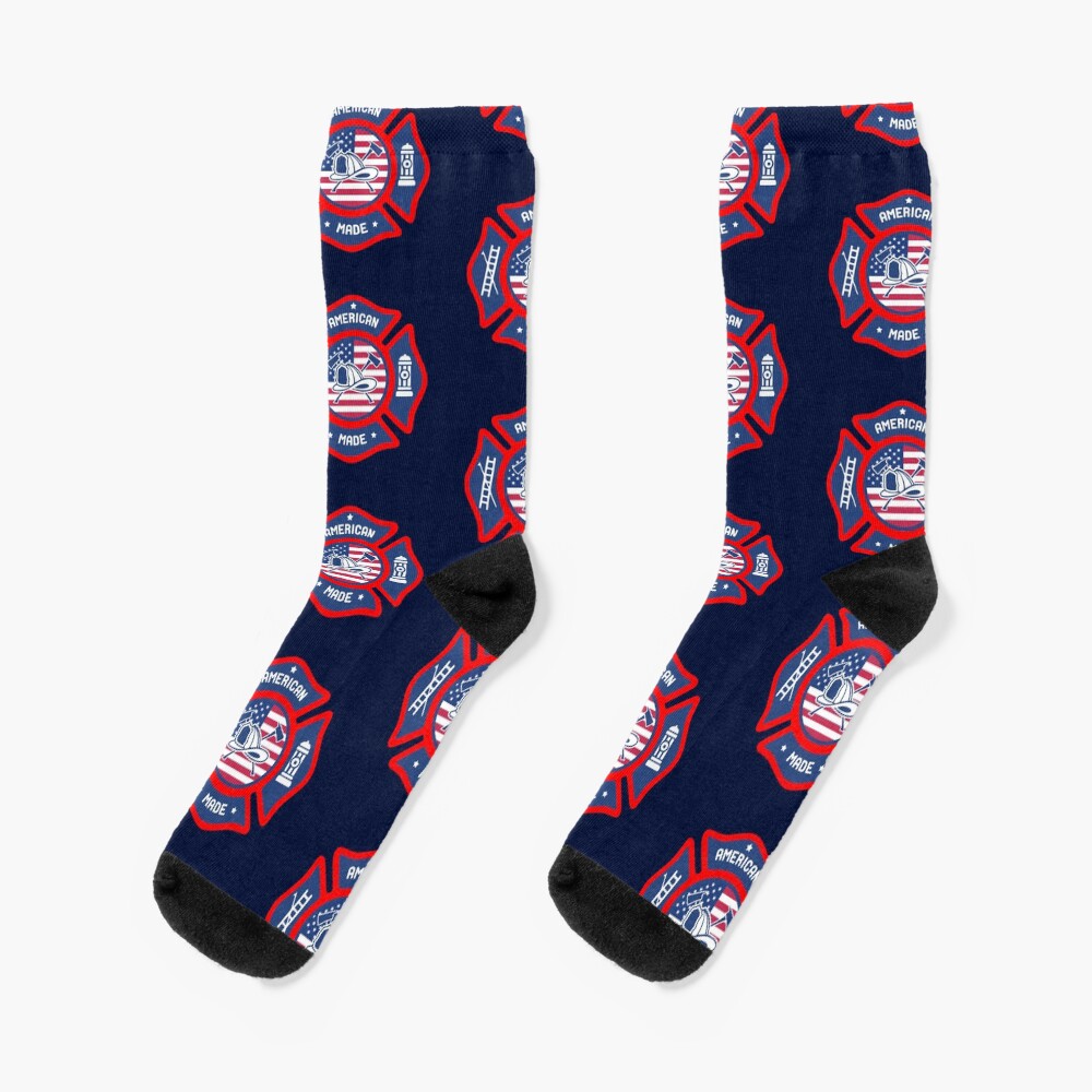 "American Made Firefighter" Socks for Sale by DeadRight | Redbubble