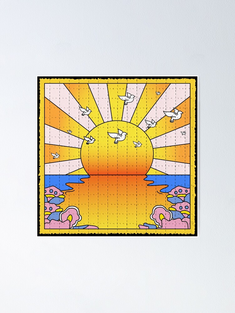 "LSD Blotter Sheet "California Orange Sunshine"" Poster by Hexxagram ...