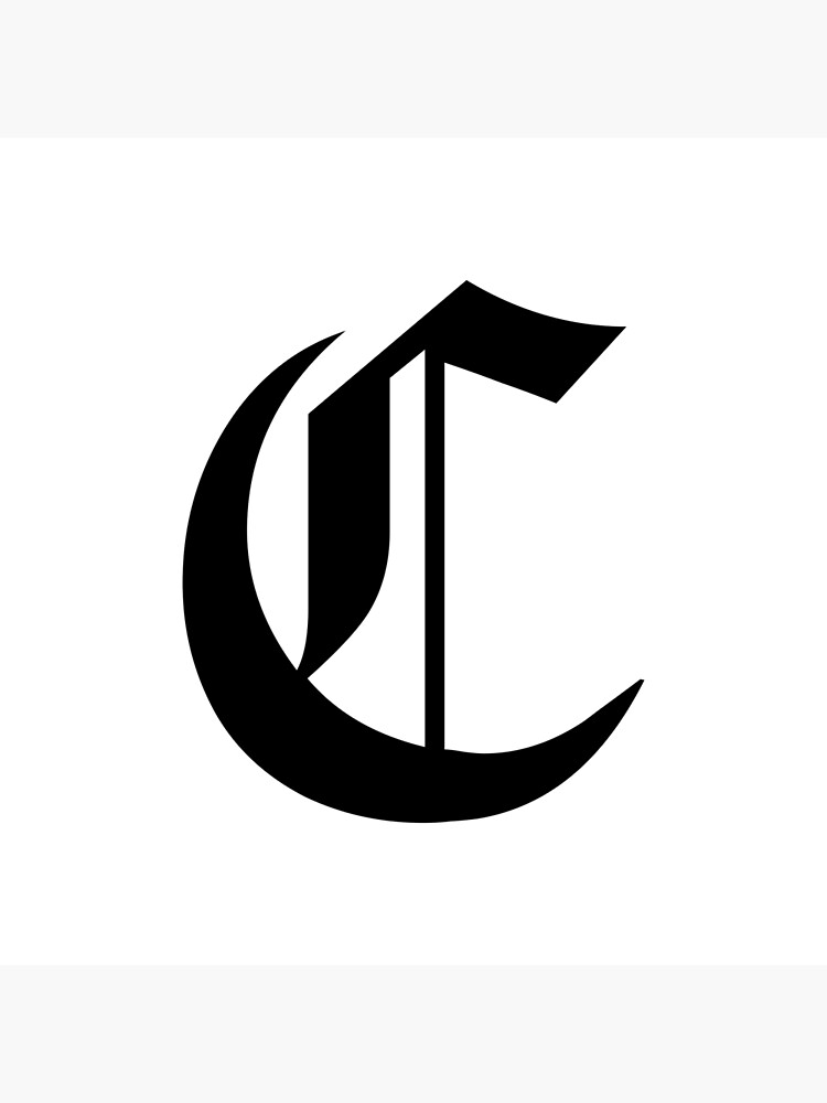 "C – Old English Initial Black Letter C" Art Print for Sale by ...