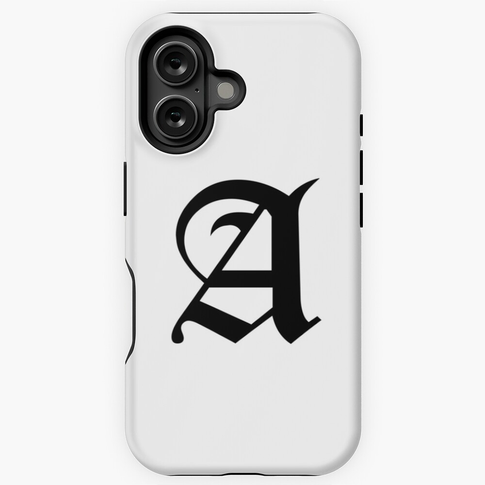 "A – Old English Initial Black Letter A" Sticker for Sale by Typeglyphs ...