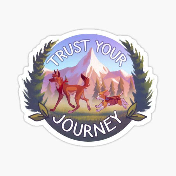 "Trust Your Journey" Sticker for Sale by skailla | Redbubble