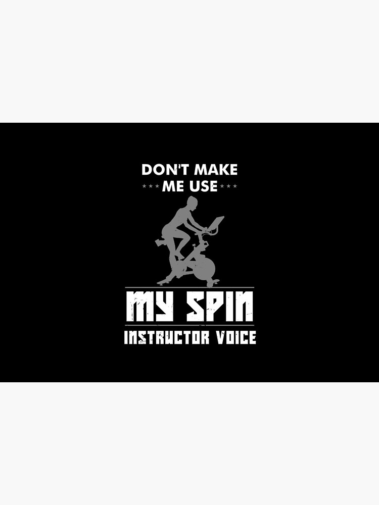 "Funny Spin Class Instructor Gift Indoor Spinning Workout Gym" Mask by ...