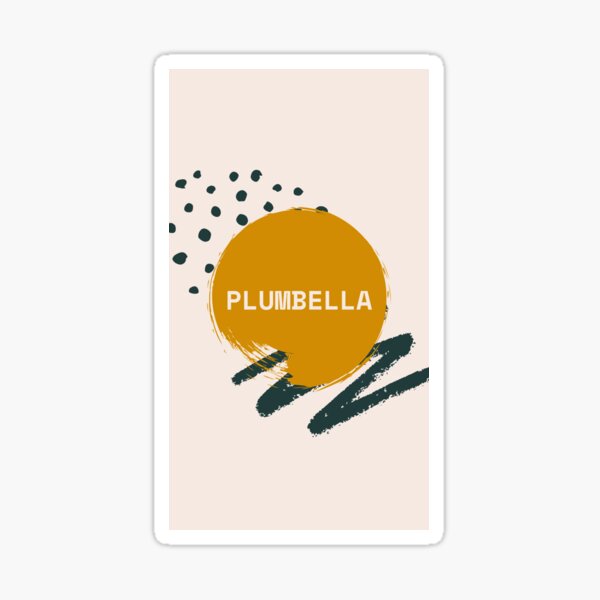 "Plumbella " Sticker for Sale by Hedaya80 | Redbubble