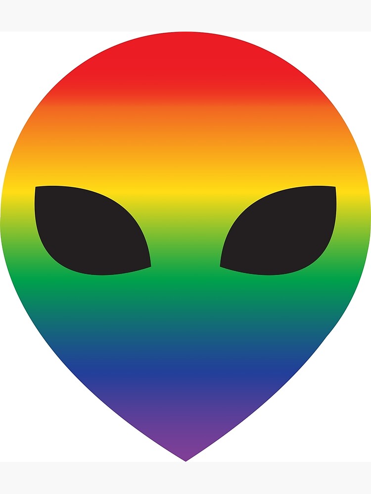 "Gay Pride Alien" Poster for Sale by CyanideSkull | Redbubble