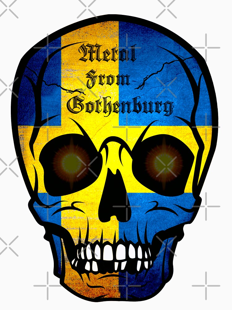 "Swedish Death Metal Band White Heavy Sweden" T-shirt for Sale by ...