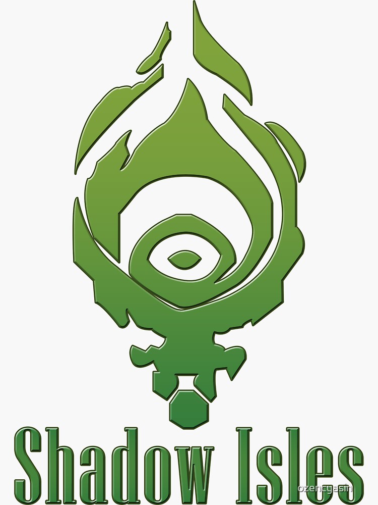 "Shadow Isles" Sticker for Sale by ozencyasin | Redbubble
