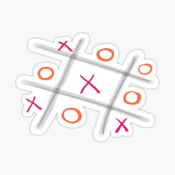 "X And O big game " Sticker for Sale by Pink-angel2030 | Redbubble