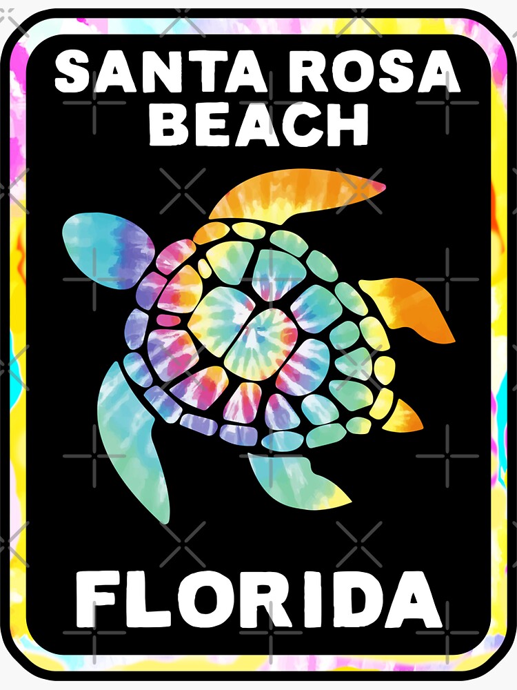 "Santa Rosa Beach Florida Sea Turtle Sticker" Sticker for Sale by ...