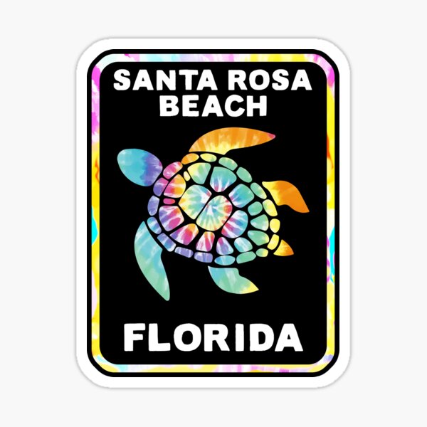 "Santa Rosa Beach Florida Sea Turtle Sticker" Sticker for Sale by ...