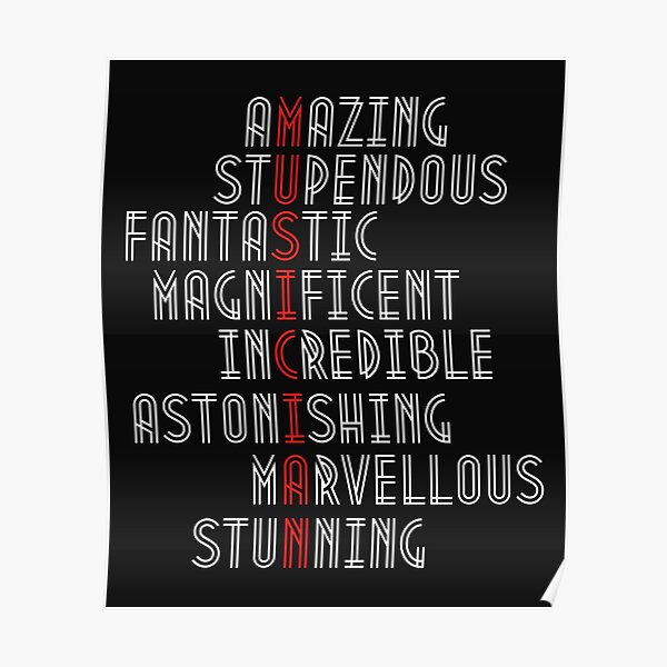 "Musician Amazing Stupendous Fantastic Magnificent Incredible " Poster ...