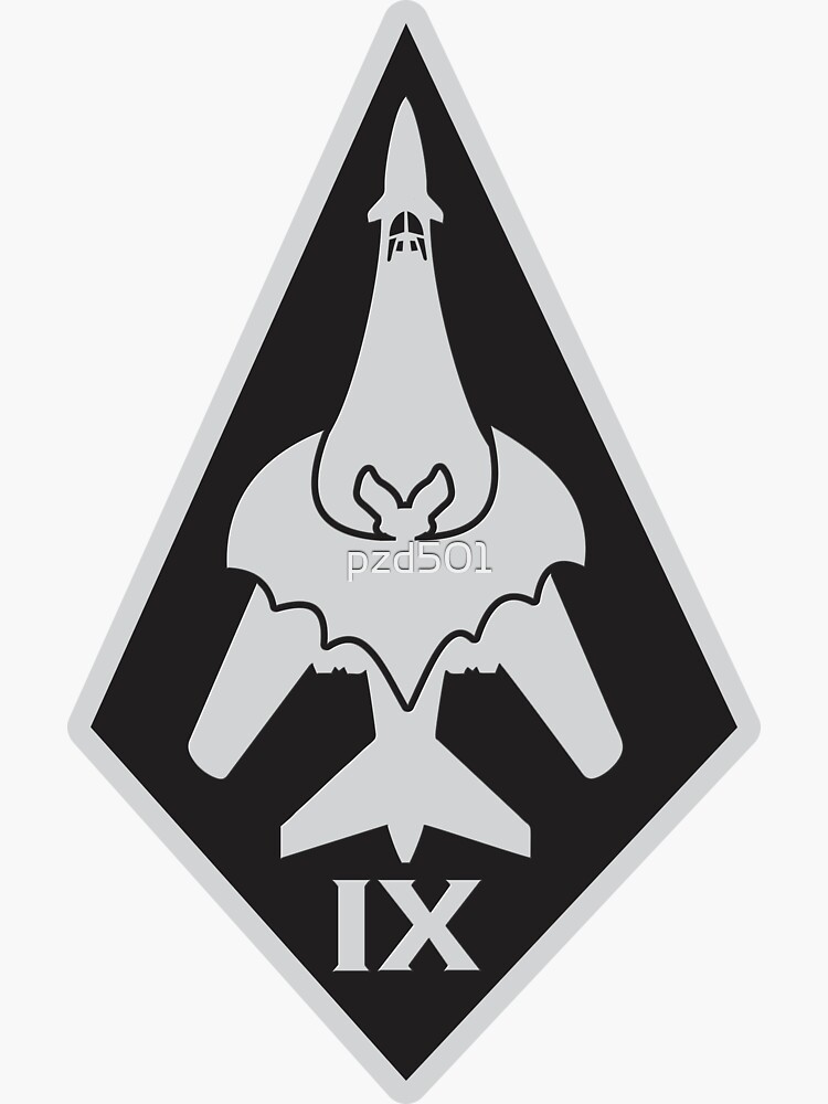 "9th Bomb Squadron - B1 Bones- Clean Style" Sticker by pzd501 | Redbubble