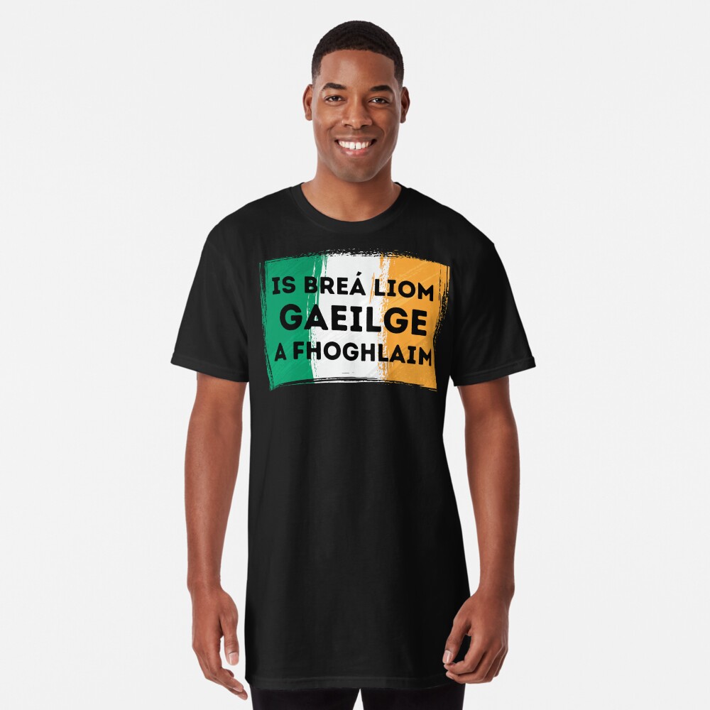 "I LOVE LEARNING IRISH Gaelic Language Quote Flag" Sticker for Sale by ...