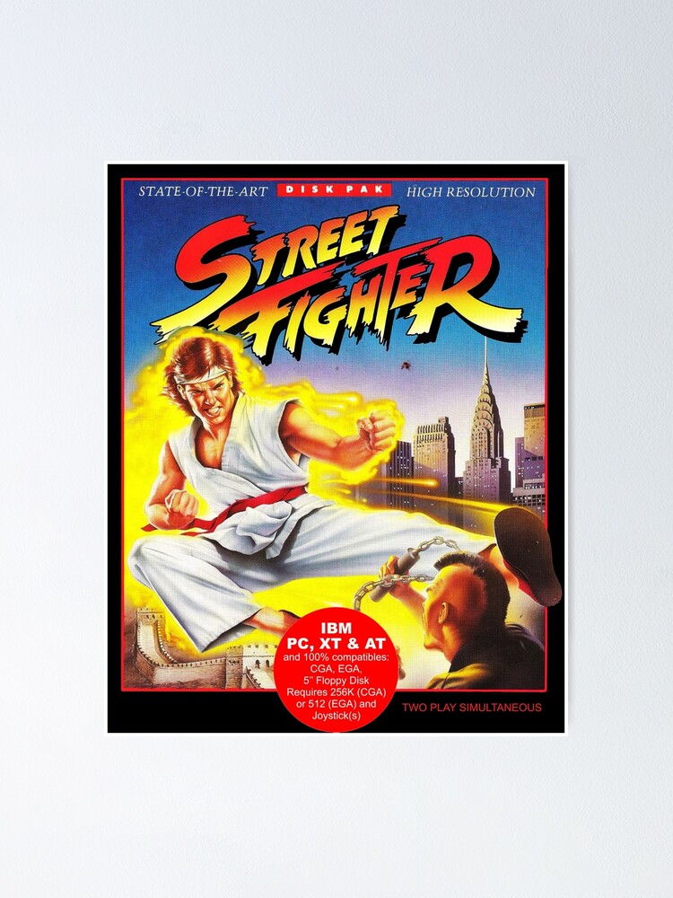 "Street Fighter 1 (1987) - Box Artwork" Poster for Sale by ...