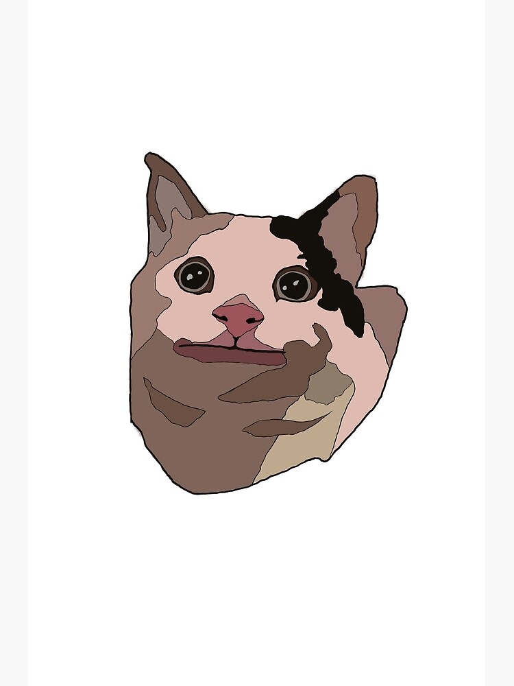"awkward meme cat" Poster by luke-baker-SV | Redbubble