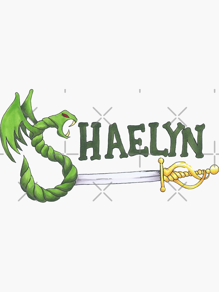 "Shaelyn Name Art" Sticker for Sale by AvalonUnmuzzled | Redbubble
