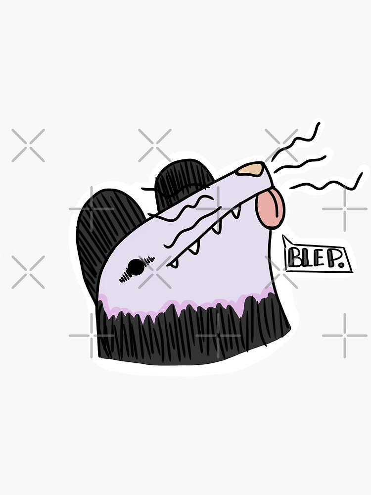 "Blep" Sticker by Wafflefox42 | Redbubble
