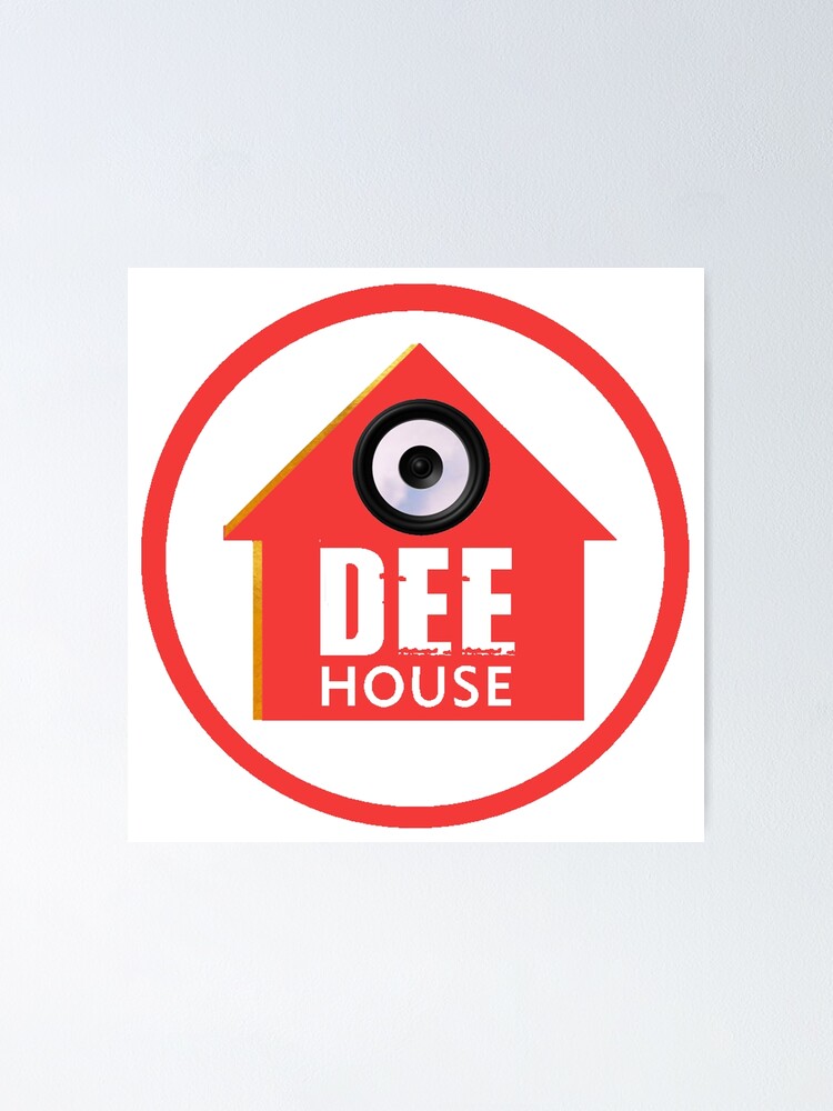 "Dee House Warning Logo " Poster by Deehousep | Redbubble