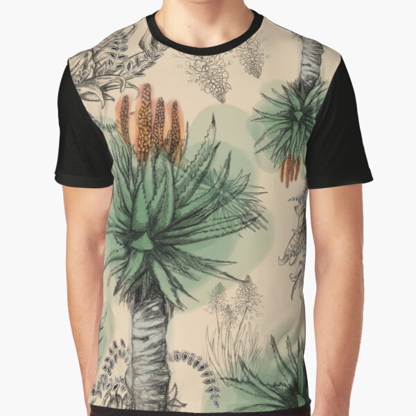 "Aloe Pattern" Graphic T-Shirt for Sale by cheriedirksen | Redbubble