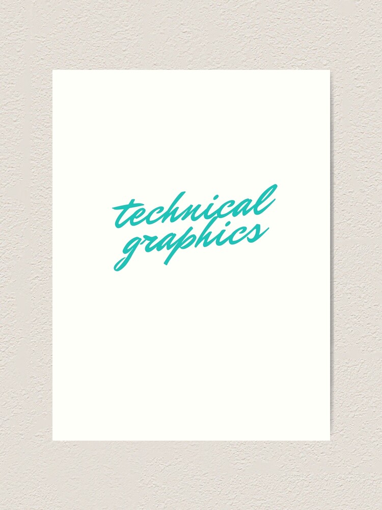 "technical graphics- teacher student aesthetic design" Art Print by ...