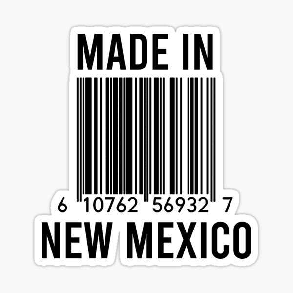 "Made In New Mexico" Sticker for Sale by RandomStuffShop | Redbubble