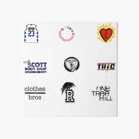"one tree hill sticker pack" Art Board Print by ashshaiv | Redbubble